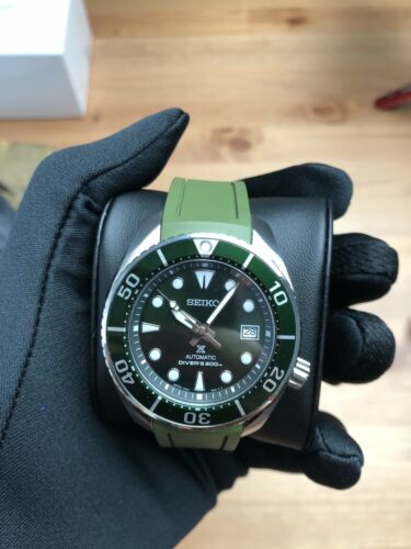 Seiko Prospex Sumo Green Dial 200M Divers Men's Hodinkee Watch SPB103 ...