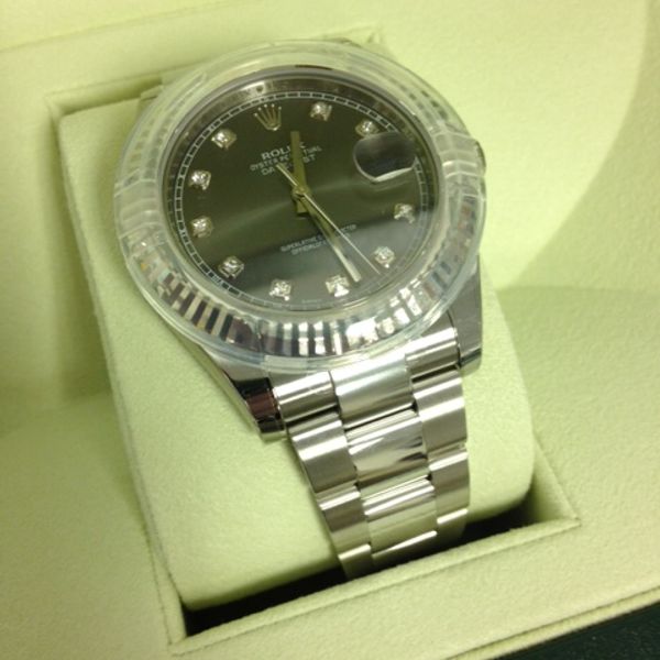 FS: Rolex Datejust II Grey Diamond Dial 116334 | WatchCharts Marketplace