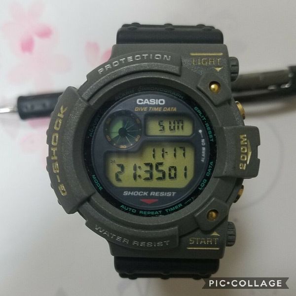 Japan Casio g-shock rare! limited First model DW-6300-1C Frogman with ...