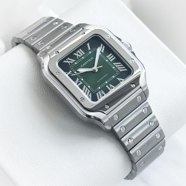 [WTS] Cartier Santos Medium Green Dial Brand New in Box Unworn Complete ...