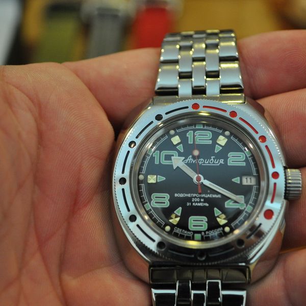 SOLD FS- Orient Black Mako, Amphibian Ministry case, 4 extra 22mm ...