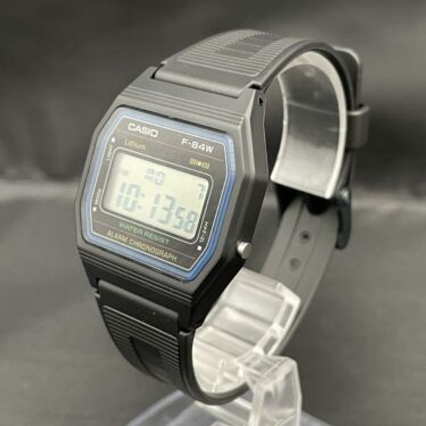 CASIO Watch Standard F-84W-1QJH Black Simple Designed Digital Watch ...