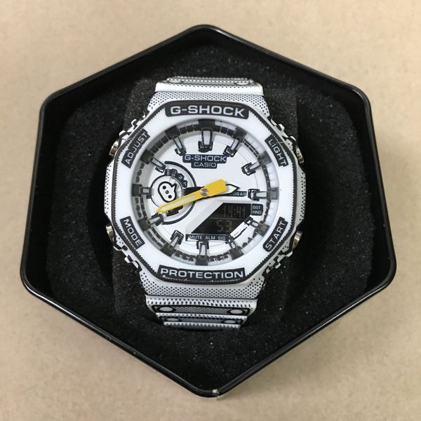 Casio G-SHOCK Men's Fashion Watch GA-2100 Comic Design White ...