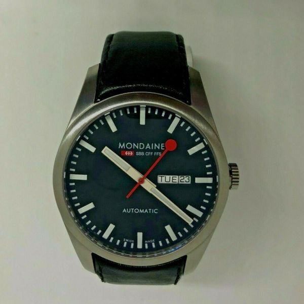 Mondaine Retro Automatic watch on Black strap - 30345 | WatchCharts ...