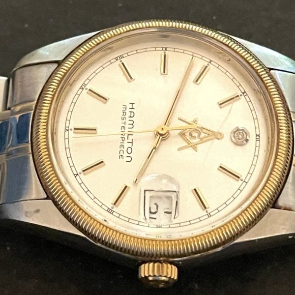 Hamilton Masterpiece 8482 Freemason Masonic Mens Watch (No Inscription ...