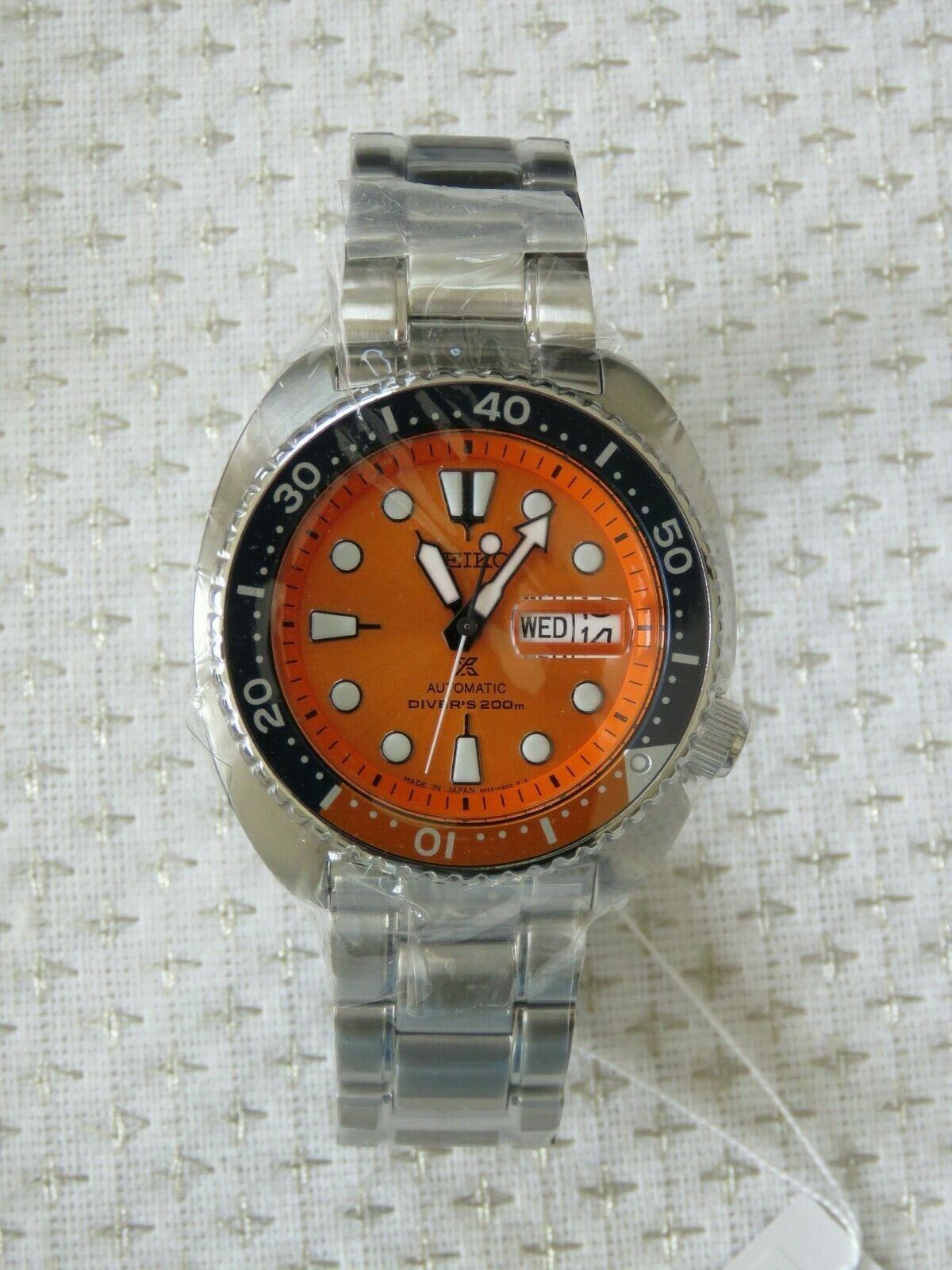 SEIKO PROSPEX Diver 200m Nemo Automatic Turtle Orange Dial SRPC95J1 ...