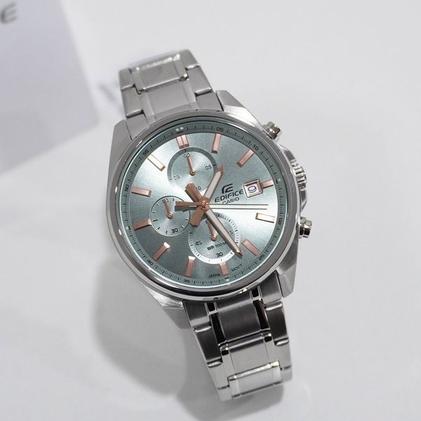 Casio Edifice EFV-610DE-3A Green Analog Chronograph Stainless Steel Men ...
