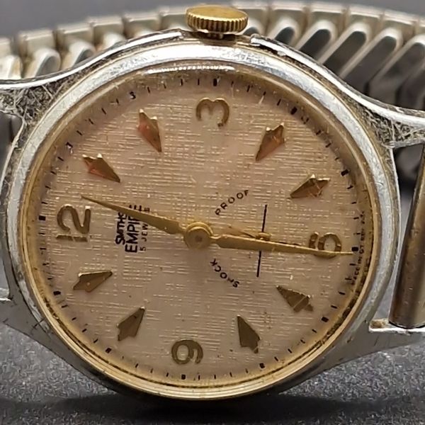 Smiths Empire 5 Jewels Hand Wind Shockproof GB Men's Watch Vintage ...