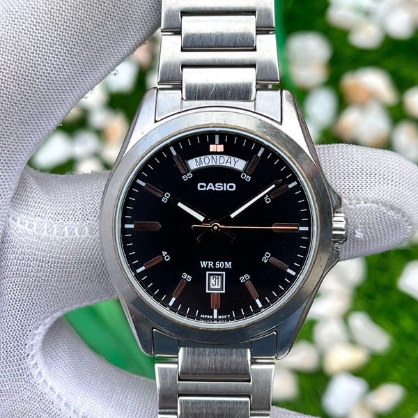 Rare Vintage Casio President Dial "WR 50M" Men's Quartz Watch MTP-1370 ...