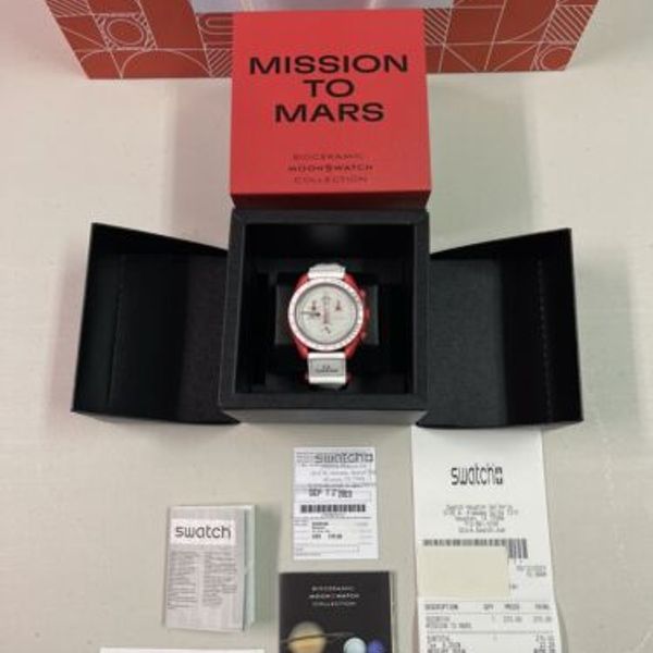 Omega x Swatch: Mission to MARS Moonswatch Speedmaster Authentic With ...
