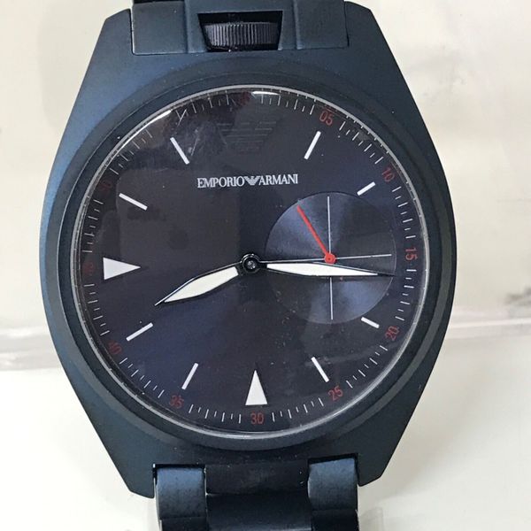 Emporio Armani Men Analogue Quartz Watch with Stainless Steel Strap ...