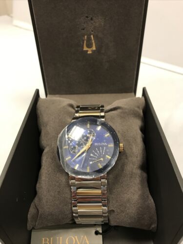 Bulova Modern Blue Dial Two Tone Men's Watch - 98C123 MSRP: $425 ...