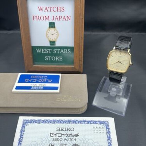 [Excellent] SEIKO Dolce 7731-5120 Vintage Quartz Gold Men's Watch From JAPAN | WatchCharts ...