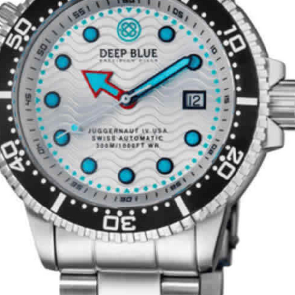 Deep Blue Juggernaut IV USA Swiss Automatic White Dial Watch ...