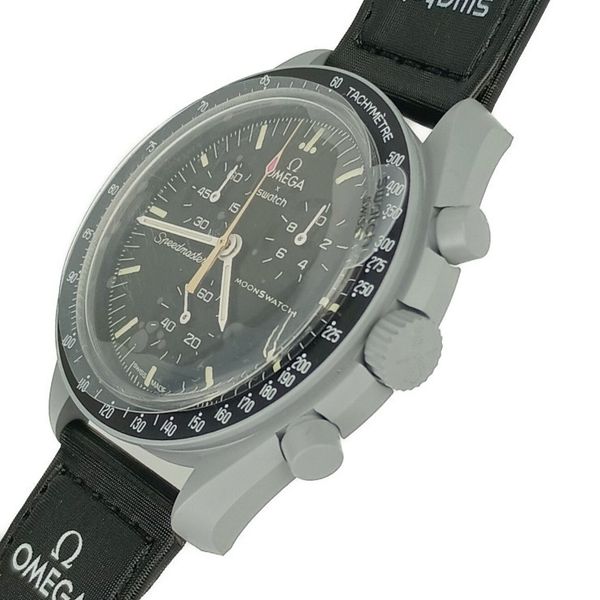 Omega Swatch Mission to Moon Shine Gold Watch Used Unisex Luxury Mens ...