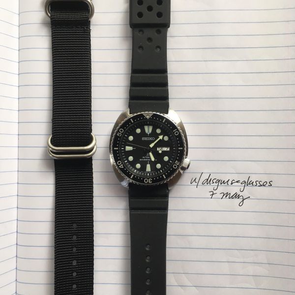 [WTS] Seiko SRP777 Black Turtle w/ Uncle Seiko GL831 Strap and NATO ...