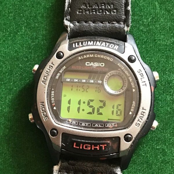 Vintage Menâ s Casio Watch 1950 W-94h Model Lcd Illuminator Working ...