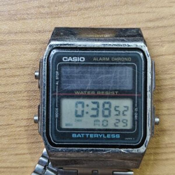 CASIO AL-180 SOLAR POWERED CASIO WATCH BATTERYLESS, CASIO WATCH VINTAGE ...