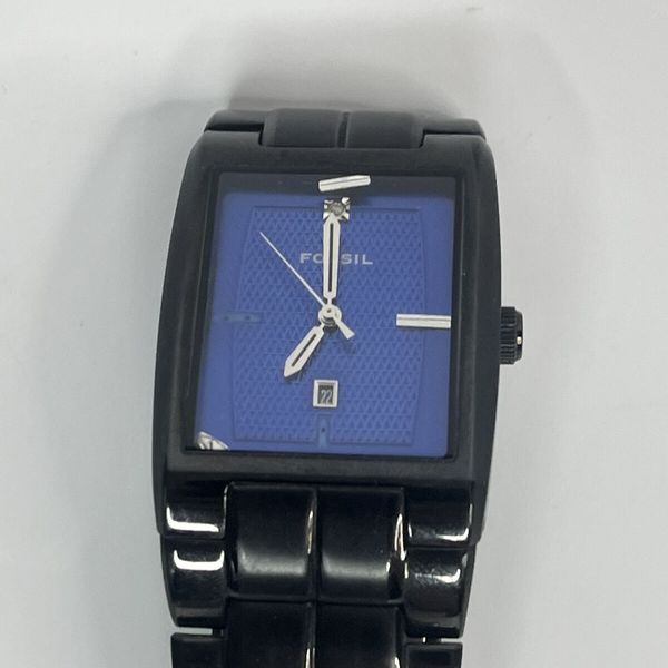 Fossil Arkitekt FS-4263 Mens Watch Black Blue Needs New Battery ...