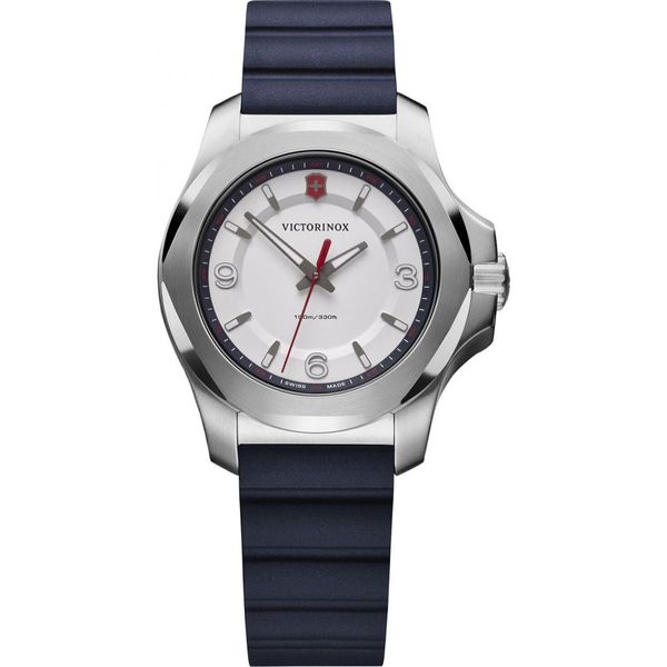 Victorinox Swiss Army Ladies Watch [INOX V Blue Rubber Strap Watch 37mm ...