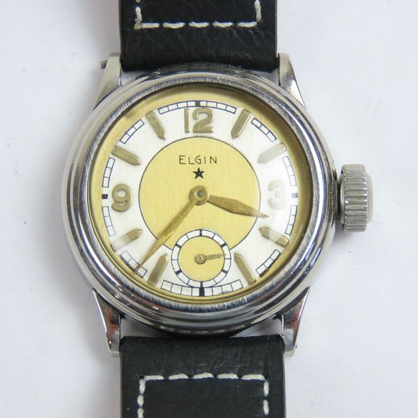 Elgin Military Style Vintage Mechanical Restored Wristwatch ...