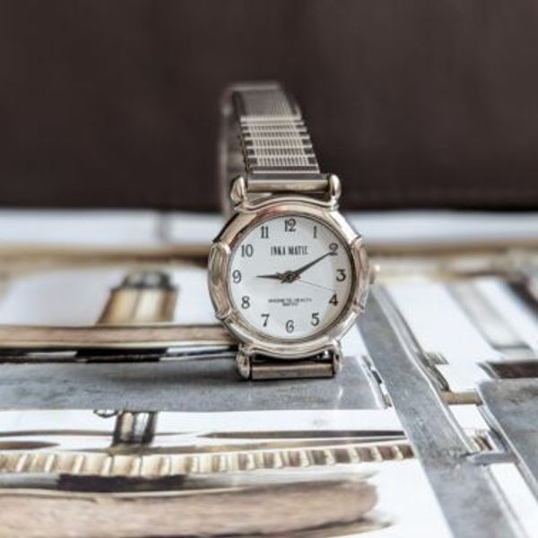 Ladies Inka Matic Quartz White dial Magnetic Health Watch Working ...