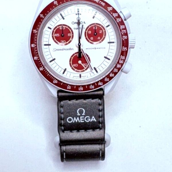 Vintage Omega x Swatch Speedmaster Moonswatch Mission to Pluto Men's ...