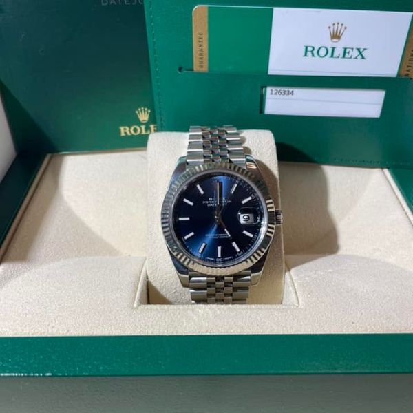 FS: Rolex DateJust 41 Blue Stick Dial Jubilee 126634 | WatchCharts ...