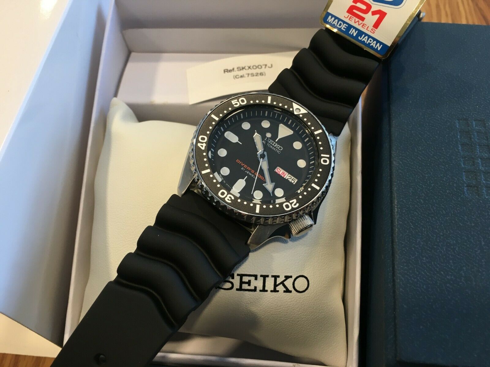 Seiko SKX007J Automatic Diver's Watch. NEW in box with tags! | WatchCharts