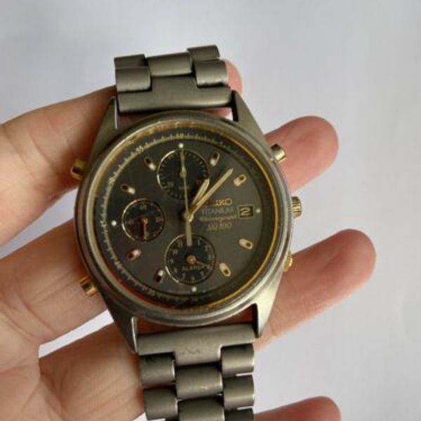 Seiko Titanium Chronograph SQ100 Mens Quartz Watch 7T32-6J20 A0 | WatchCharts Marketplace
