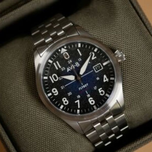 AVI-8 Flyboy Engineer AV-4075-22 “Mitchell” Pilot Watch w/Box & Steel ...