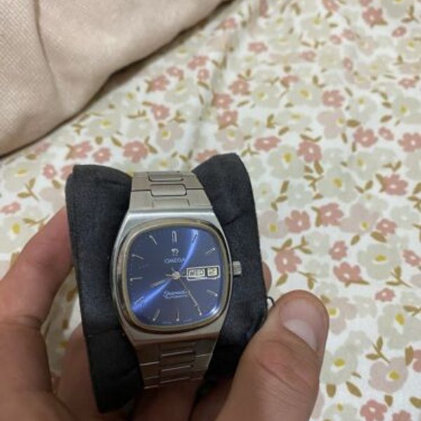 omega seamaster Square Blue Dial vintage automatic 36mm | WatchCharts ...