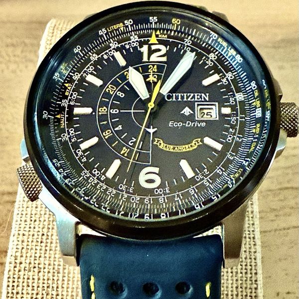 Citizen BJ7007-02L Eco-Drive Promaster Nighthawk BLUE ANGELS Men's ...