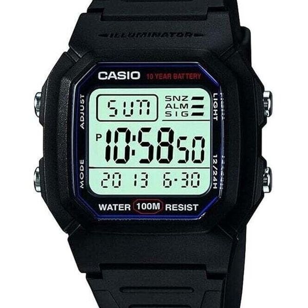 Casio Collection Digital Watch W-800H-1AVES | Water Resistant ...