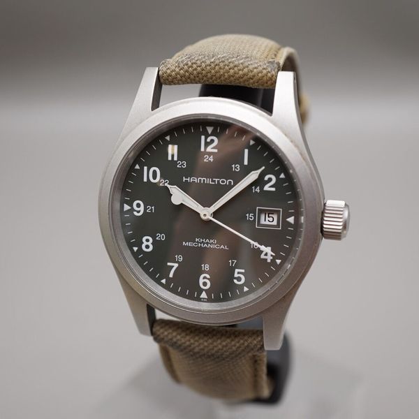 Hamilton Khaki Field H69419363 Green Dial 38mm Mechanical Watch READ ...