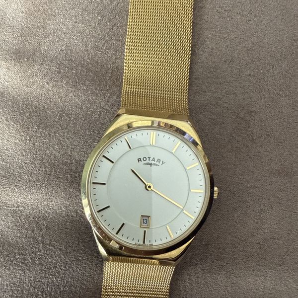 Men's Rotary Gold Tone Quartz Watch | WatchCharts Marketplace