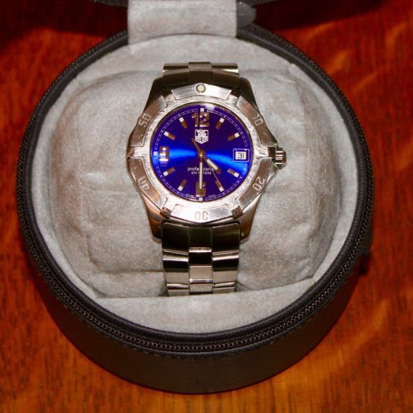 Tag Heuer Professional Men's Blue Sapphire Crystal WN112 Watch w ...