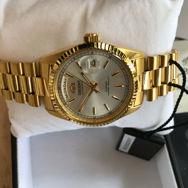 Orient President's Day Date Automatic White dial, Rare!! | WatchCharts