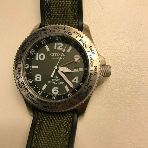 Citizen Eco-Drive Promaster World Time GMT Men's Watch BJ7100-23X ...