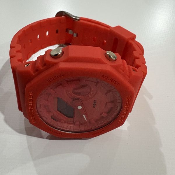 Casio G-Shock Red Digital Analogue Men's Watch - GA-2100-4A (preowned ...