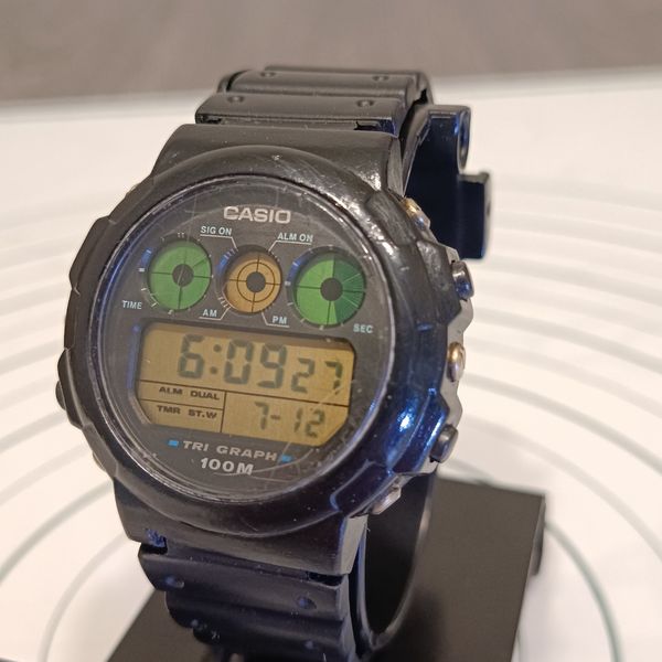 All Original 1980 CASIO TGW-10 (827) Tri Graph Korea T40mm Watch - New ...