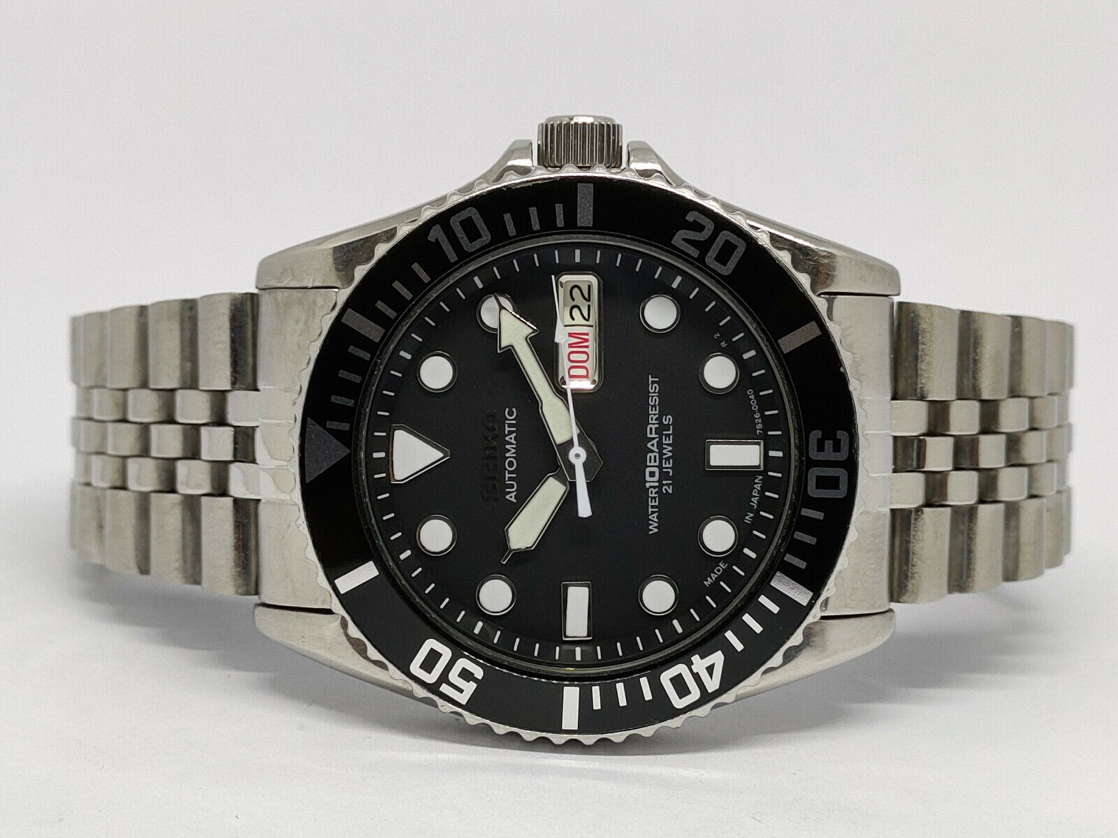 SEIKO DIVER 7S26-0040 SKX031J SUBMARINER 10 BAR AUTOMATIC MENS WATCH ...