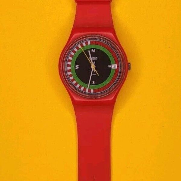 Vintage 1984 Swatch Watch GR400 Compass Pristine Working | WatchCharts ...
