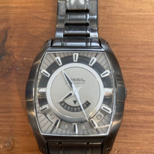 FOSSIL ARKITEKT Men's Watch All S. Steel Automatic 21 Jevels FS-4196 ...