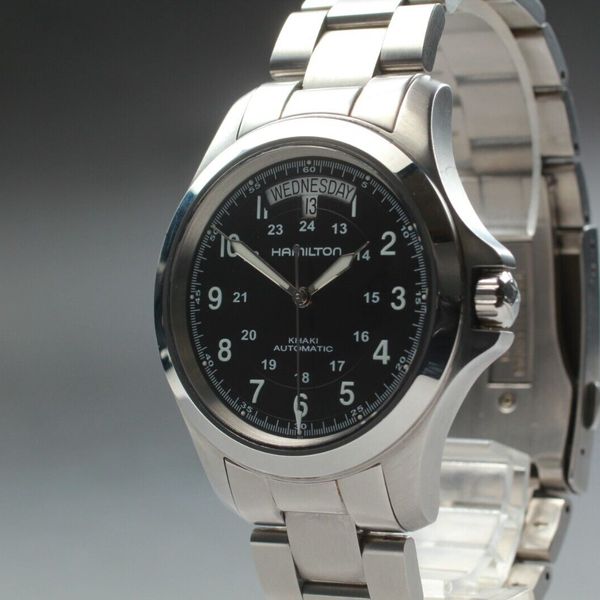 Hamilton Khaki Field King H644550 Day Date Automatic Menâ s Watch Ship ...