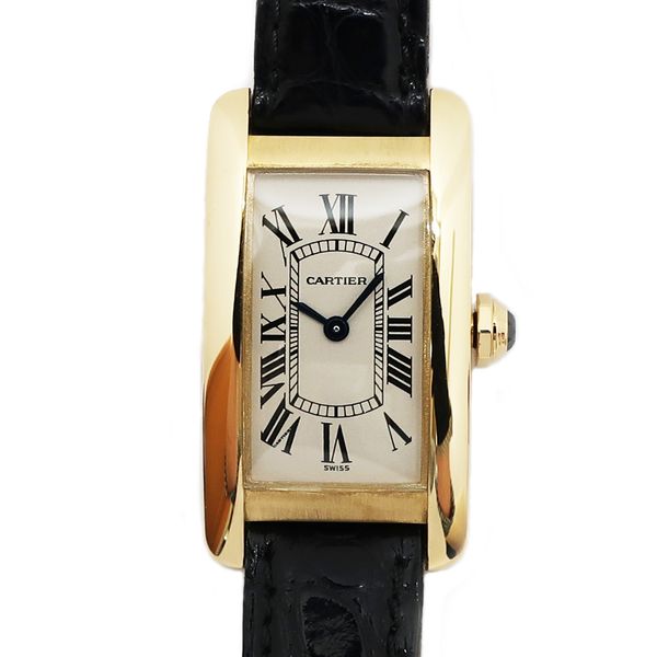[Tenpaku] [CARTIER] Cartier Tank American SM W2601556 750 YG Ivory Dial ...