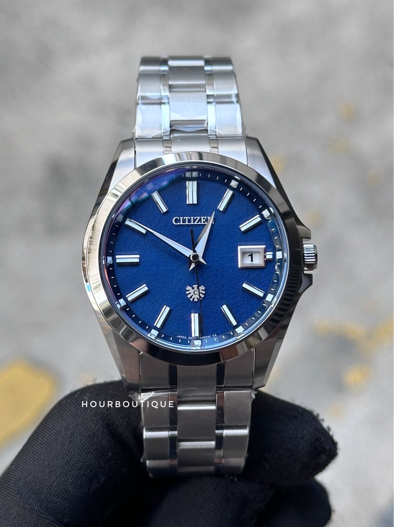 Brand New The Citizen Blue Washi Paper Dial Eco-Drive Perpetual ...