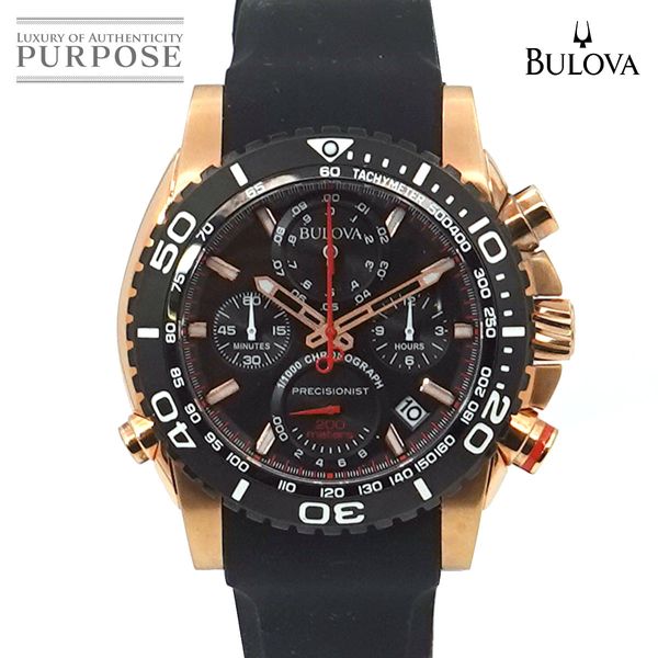 [Battery replaced] Bulova Bulova Precisionist 98B211 Chronograph Men's ...