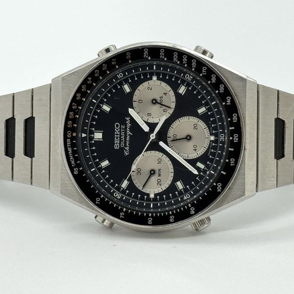 Seiko Synchro-Timer Tachymeter Chronograph 40mm Quartz Watch 7A28-7039 ...