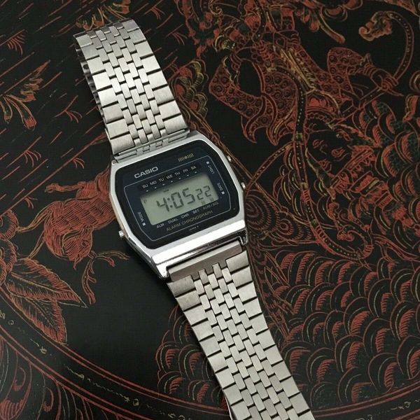 Vintage Casio A662 Module Stainless Steel Back And Bracelet Digital ...